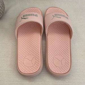Puma | Shoes | New Puma Soft Pink Rubber Sport Comfort Slides Womans ...